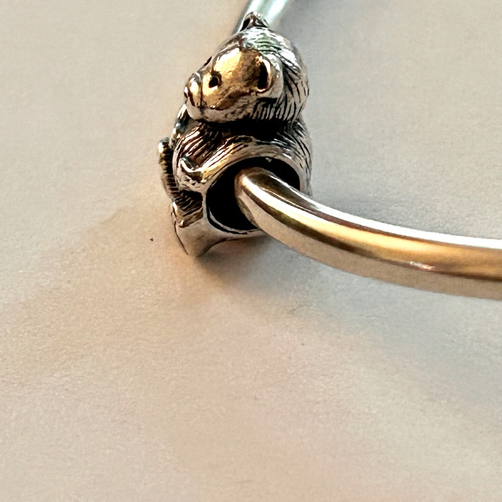 Authentic Pandora Charm - Adorable Teddy Bear - Gem